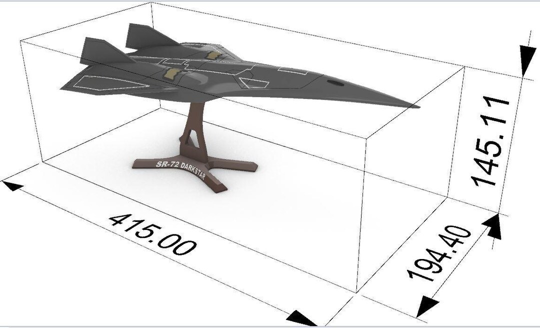SR72 Darkstar TOP GUN: Maverick Stl.files - Etsy