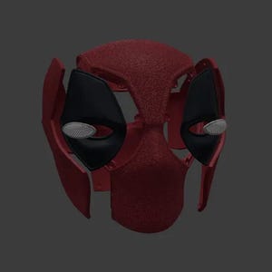 Deadpool Mask Detail With Texture and Magnet Slot STL - Etsy