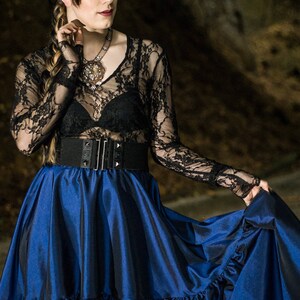 Goth Shirt Sheer Lace Top Gothic Clothing Witchy Shirt Ravewear Nu Goth ...