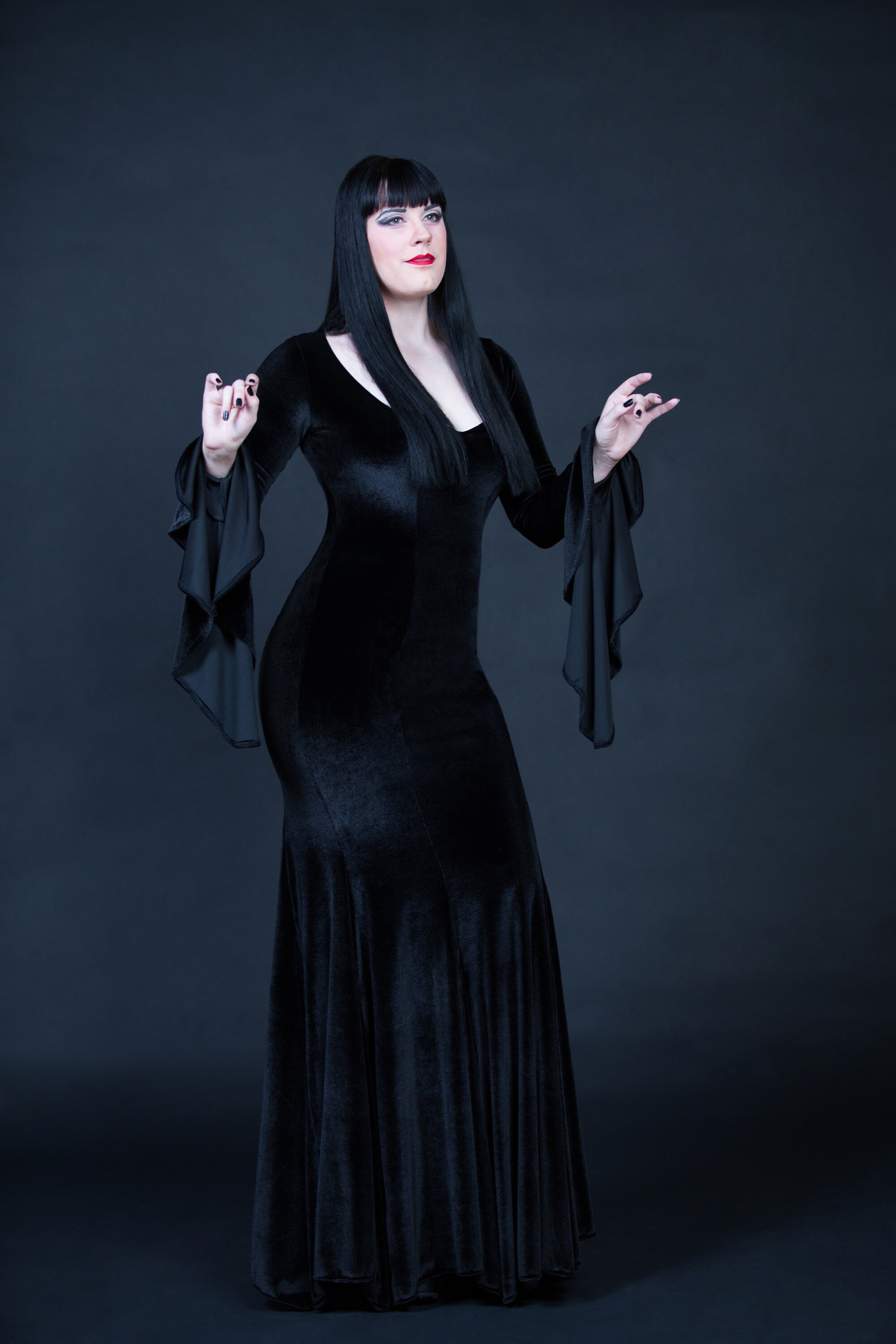 Morticia Addams Dress Etsy