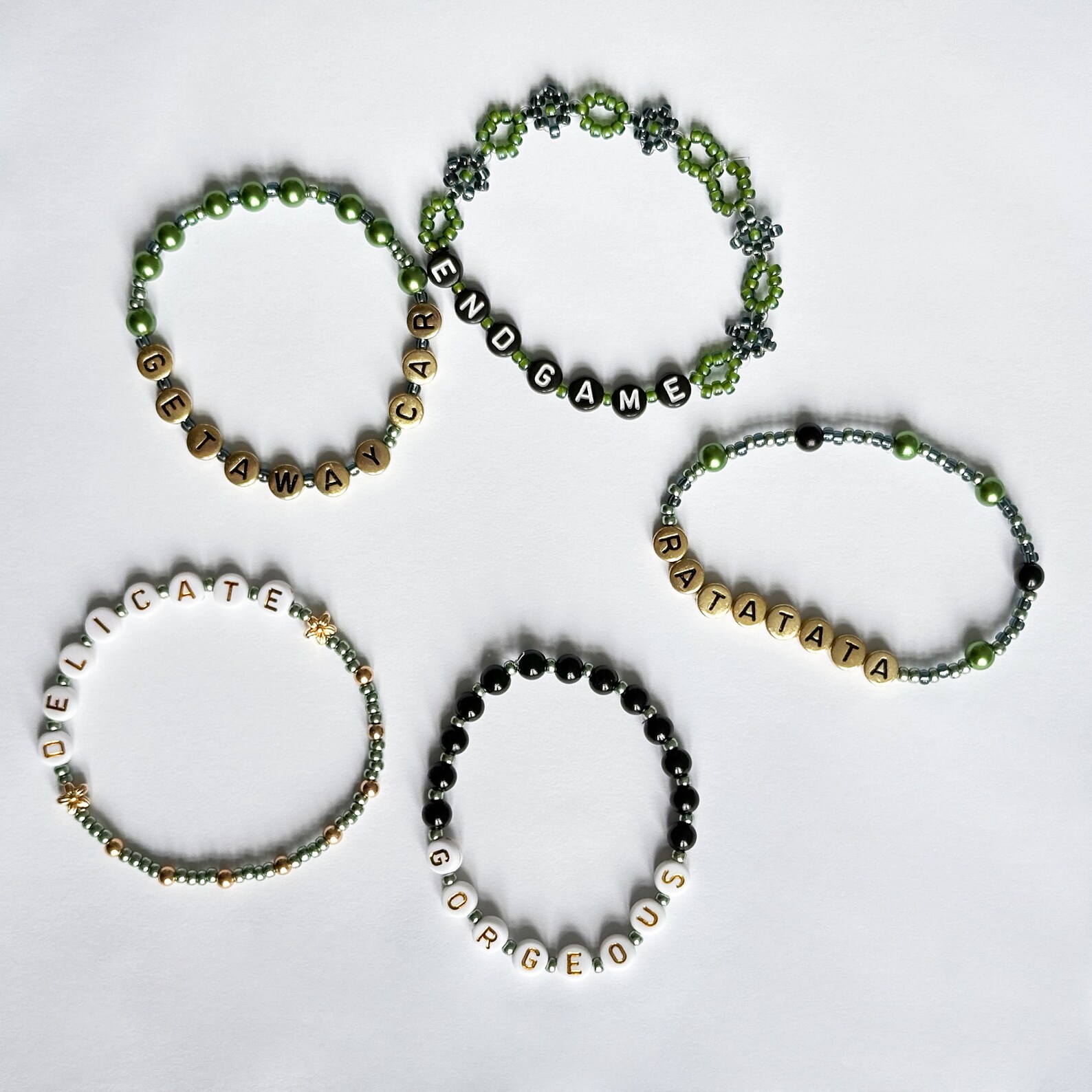 Reputation Taylor Swift Friendship Beaded Bracelets Eras Tour - Etsy