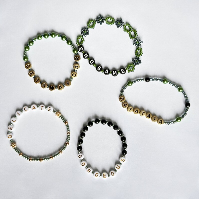 Reputation Taylor Swift Friendship Beaded Bracelets Eras Tour - Etsy