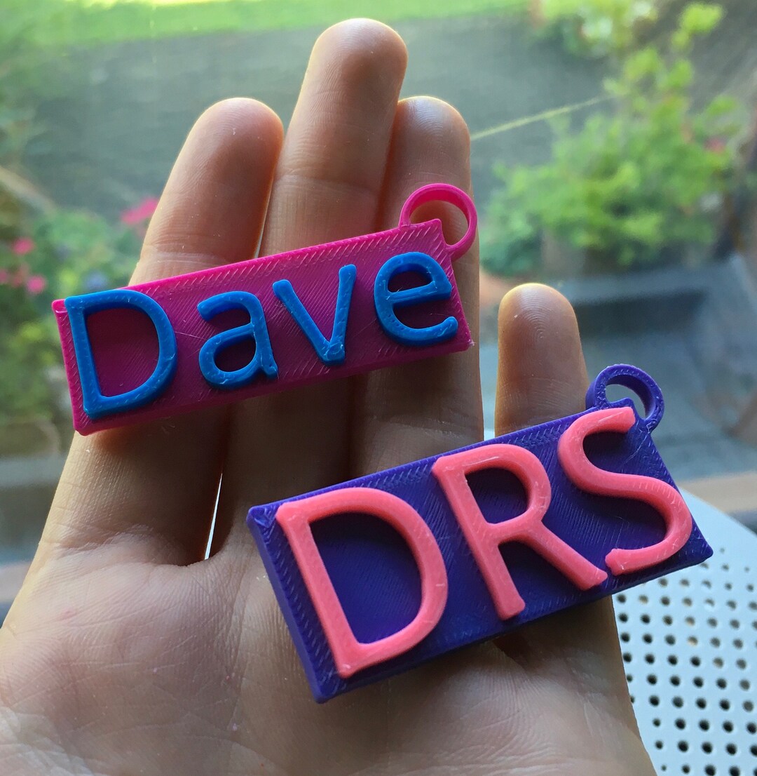Custom 3D Printed Keyrings - Etsy