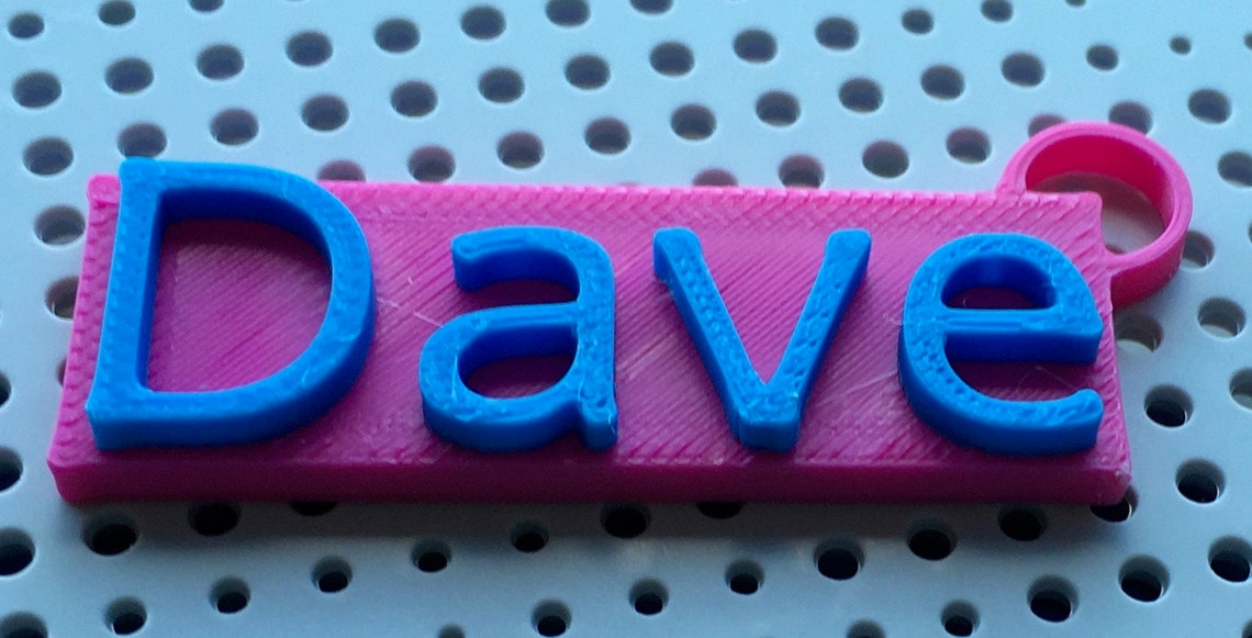 Custom 3D Printed Keyrings - Etsy