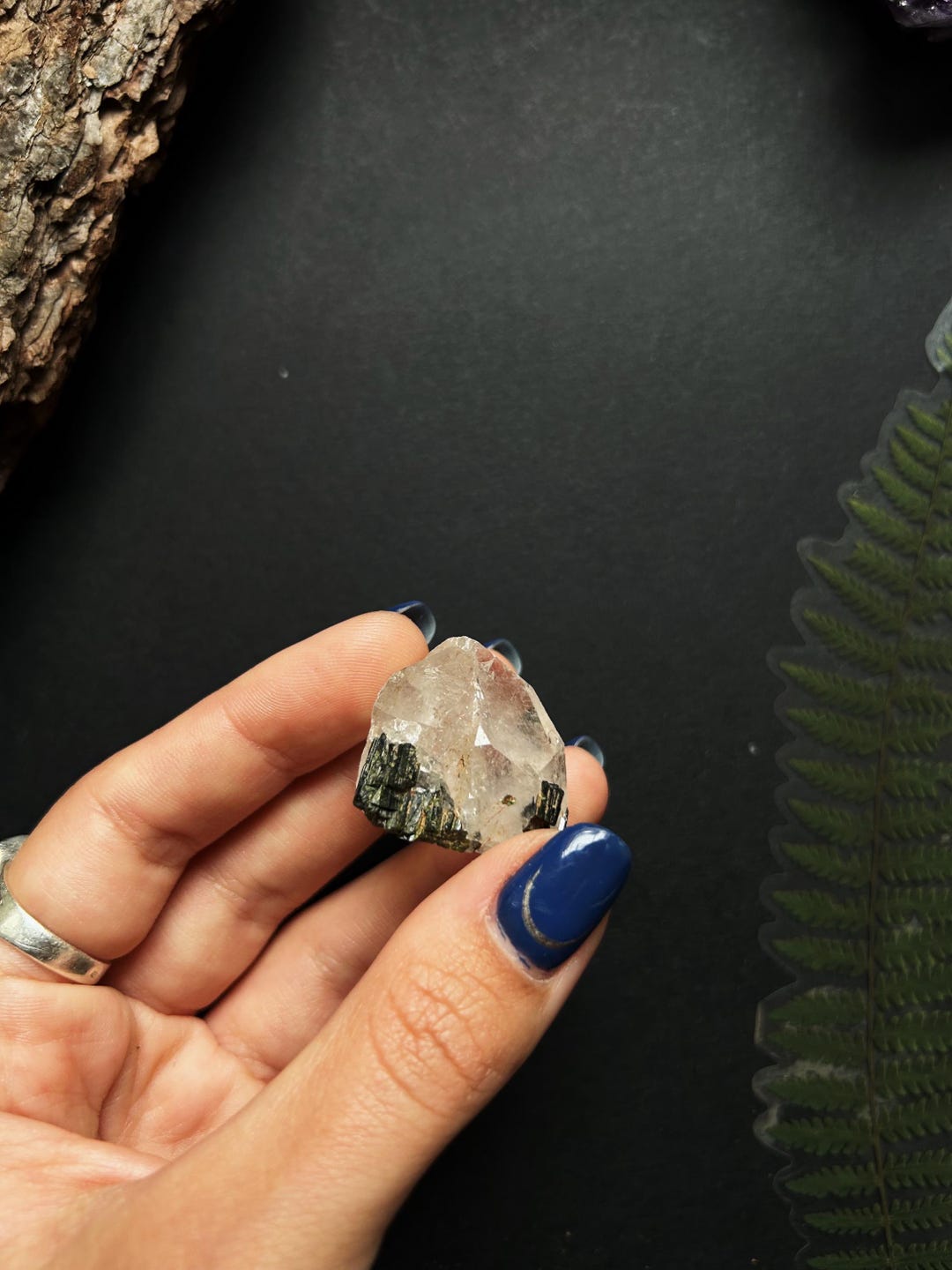 Turkish Epidote in Quartz Natural Healing Crystal High Vibration Stone ...