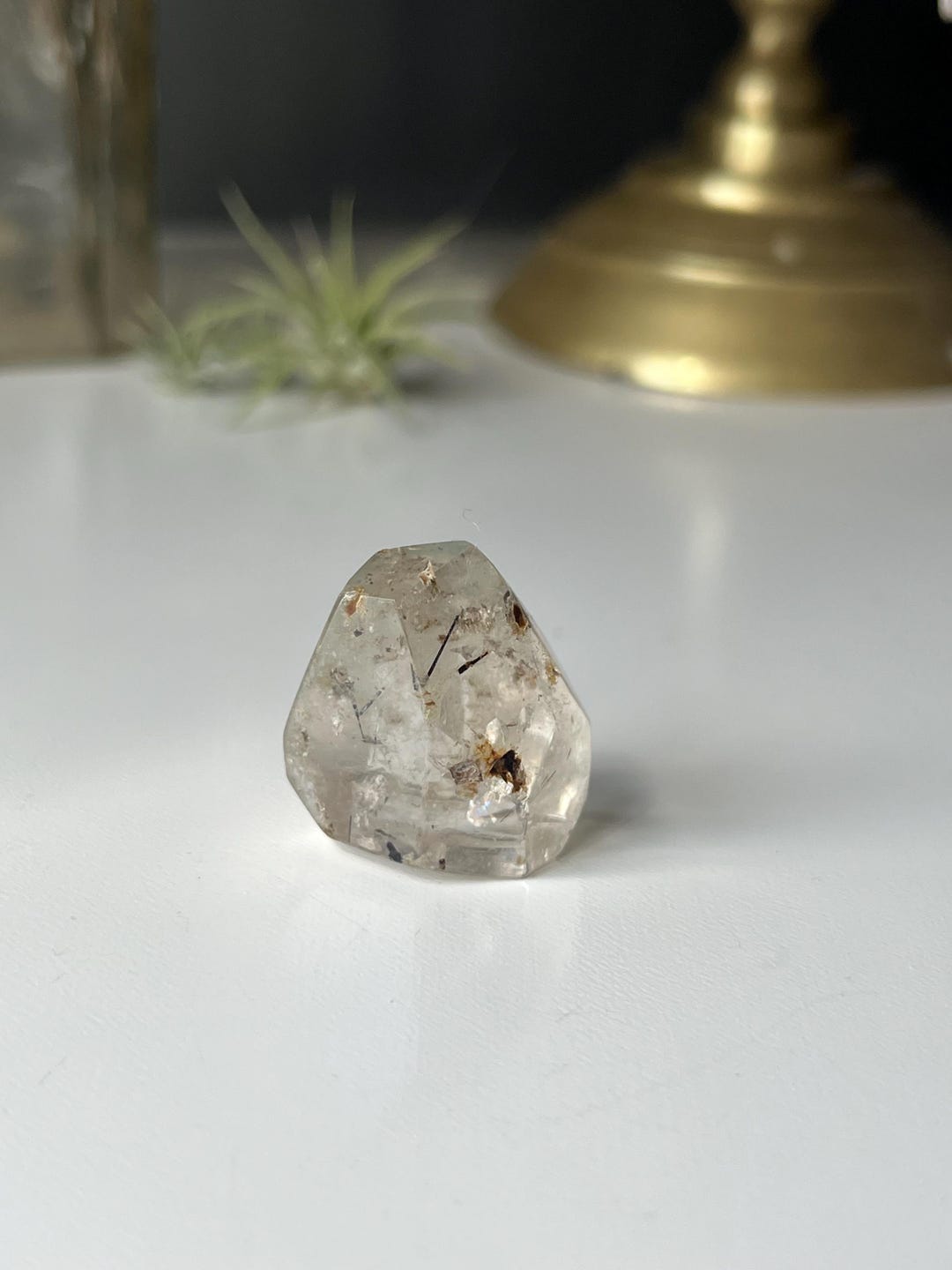 Extremely Rare Faceted Topaz With Columbite Inclusions: Volyn Pegmatite ...