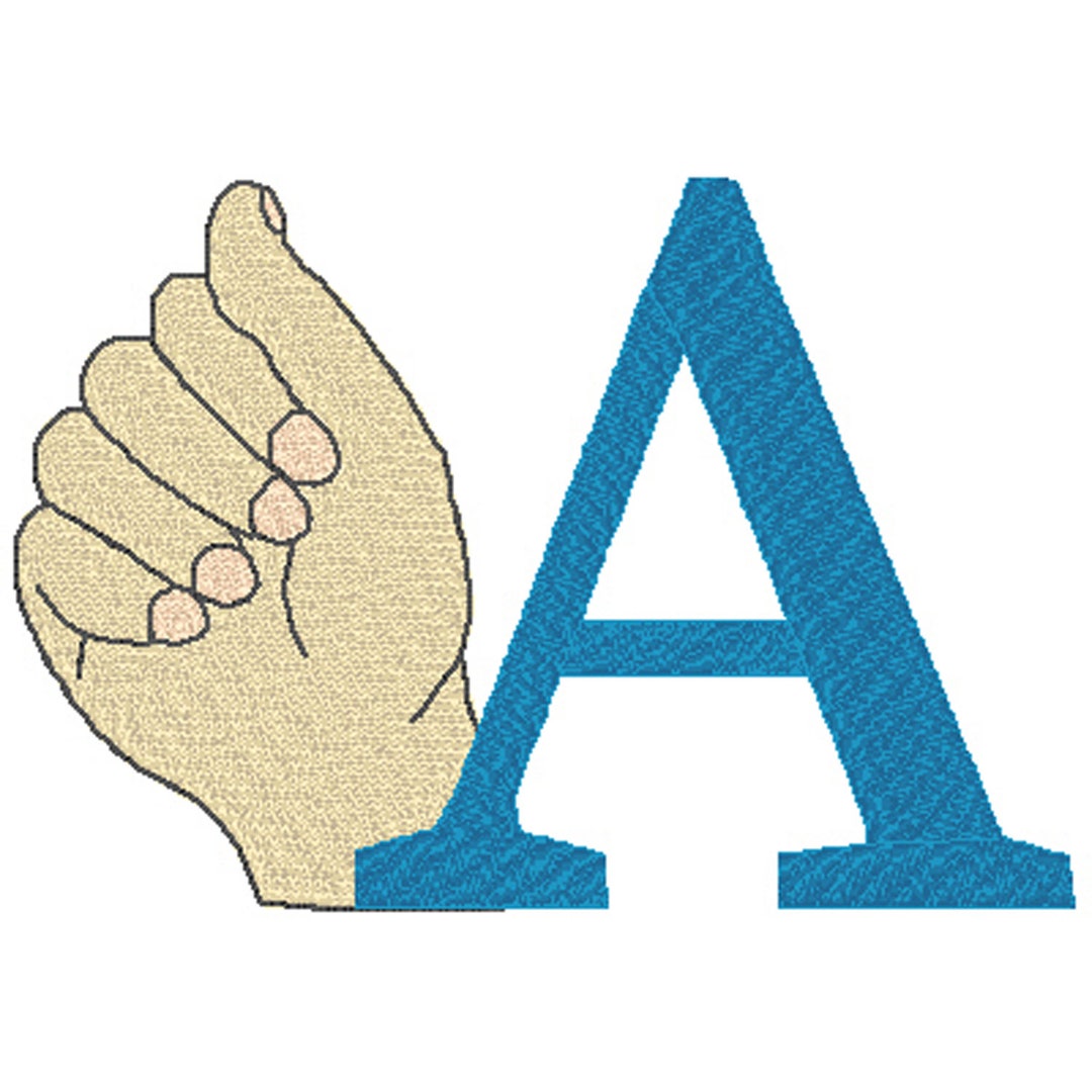 Sign Language Alphabets Machine, Instant Downloads, Alphabet Embroidery ...