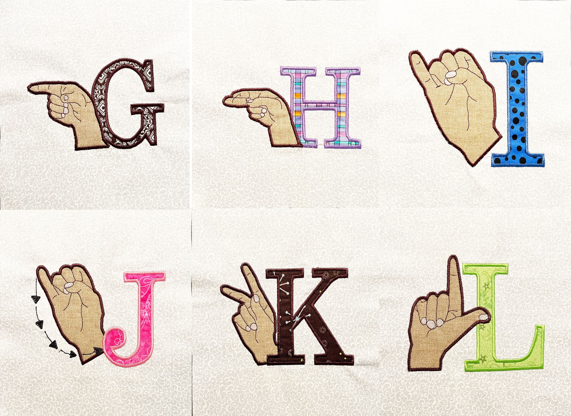 Sign Language Alphabets Appliques , Machine Alphabet Embroidery Designs ...