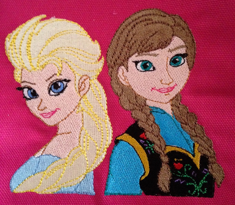 Frozen Machine Embroidery Designs, Elsa & Anna Emdroidery Designs - Etsy