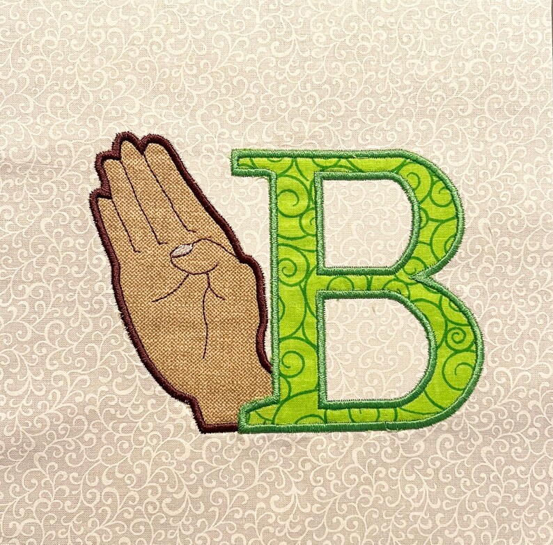 Sign Language Alphabets Appliques , Machine Alphabet Embroidery Designs ...