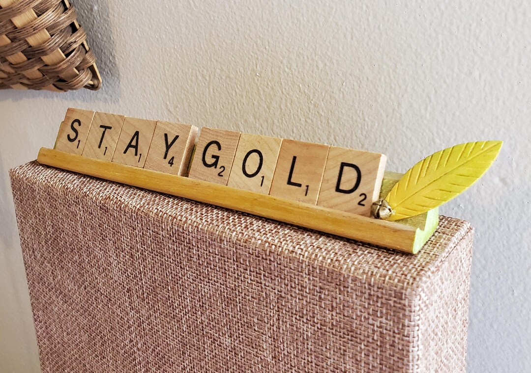 Stay Gold, Ponyboy - Scrabble Tile Desktop Decor / Fridge Magnet From ...