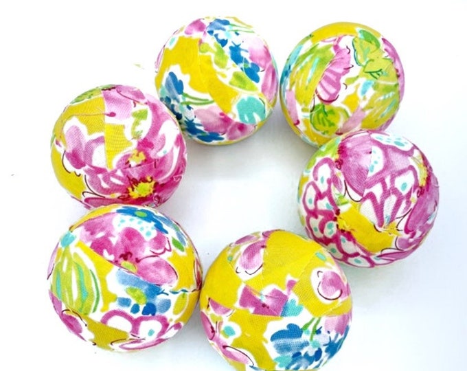 Spring Flower Bouquet Fabric Wrapped Balls Bowl Filler Set - Etsy