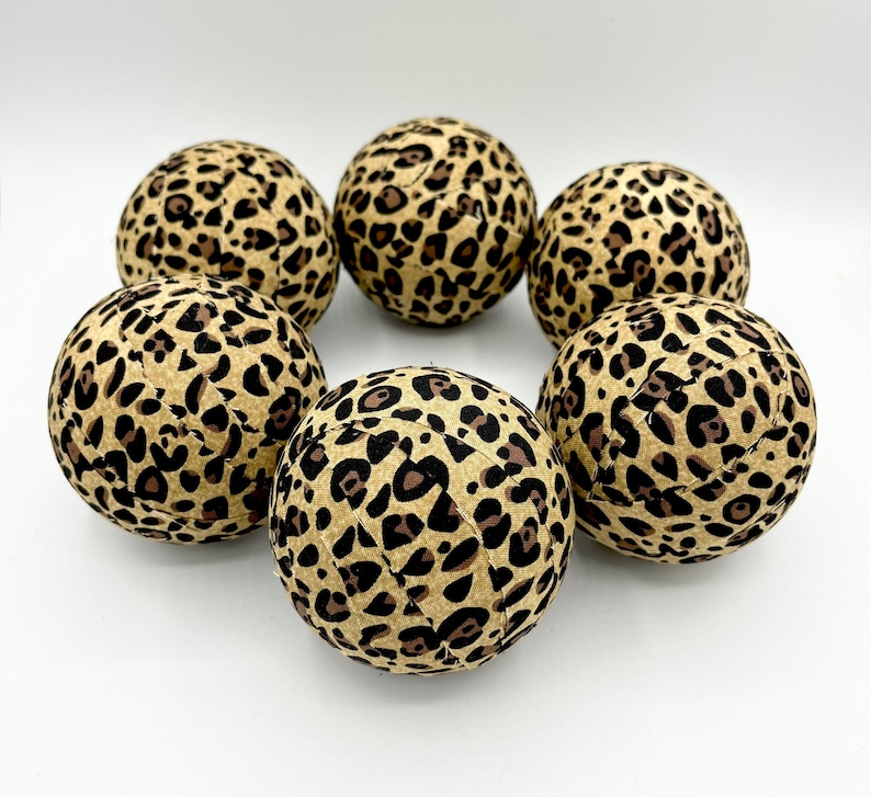 Leopard Print Fabric Wrapped Balls Bowl Filler Set - Etsy