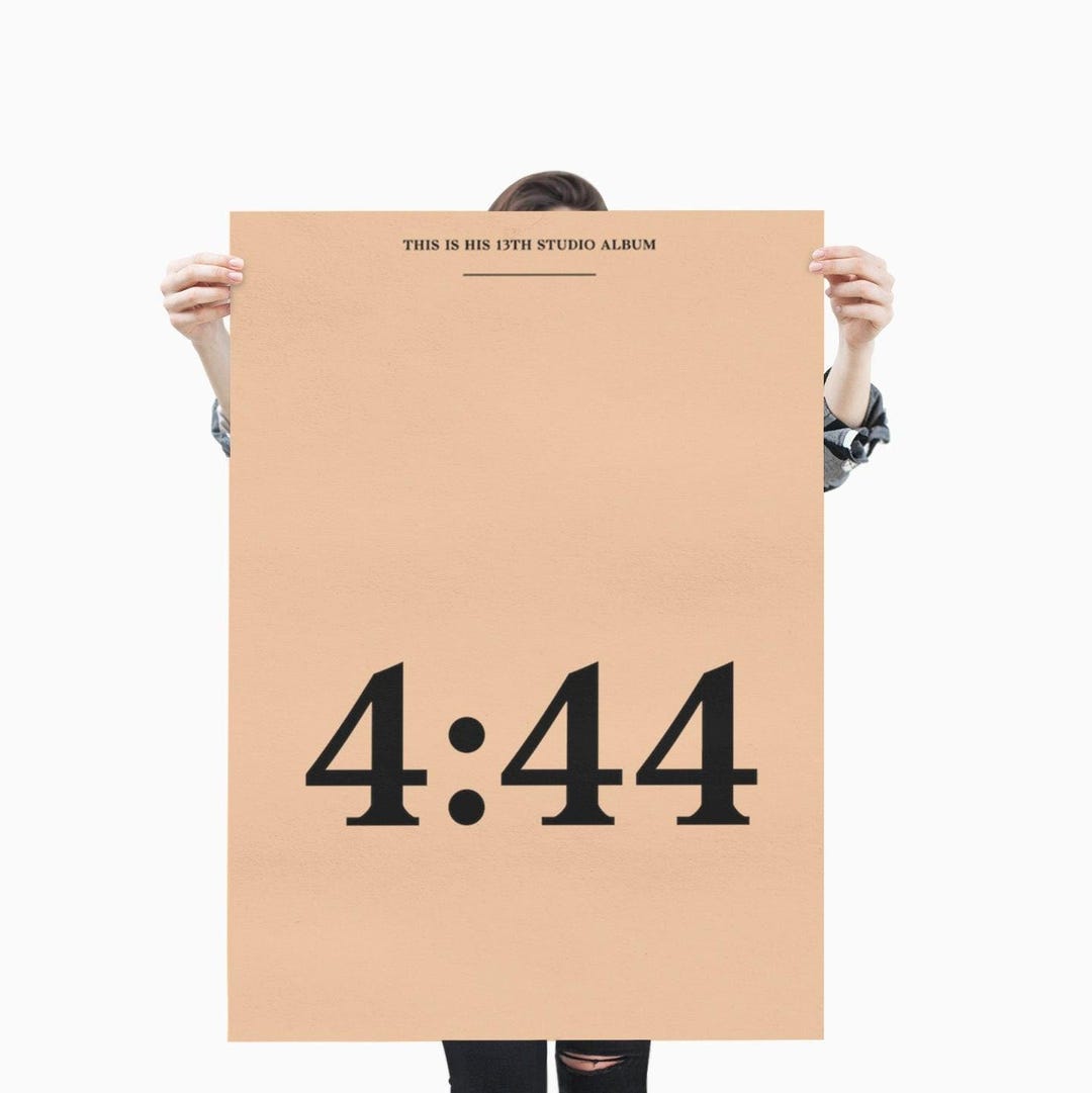 Jay-z - 4:44 Premium Matte Vertical Poster - Etsy