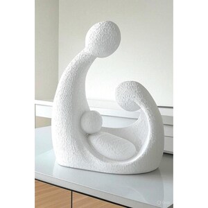 Family Figurine STL | 3D Printable Statue of Mom and Child | Digital ...