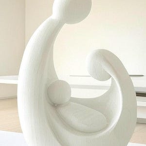 Family Figurine STL | 3D Printable Statue of Mom and Child | Digital ...