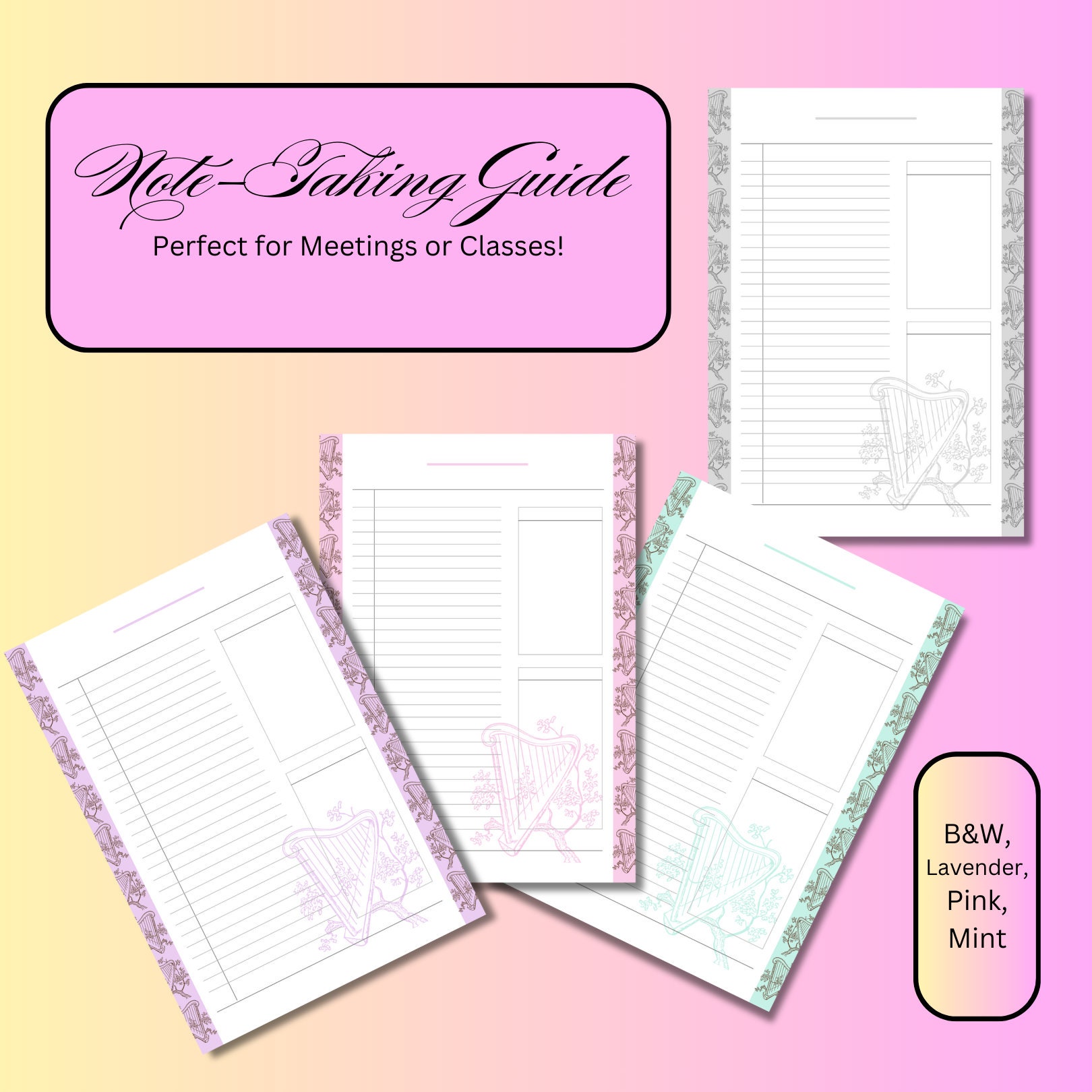 A5 Binder/journal Refills, Writing Paper: Music Staff, Lined, Dot Grid ...