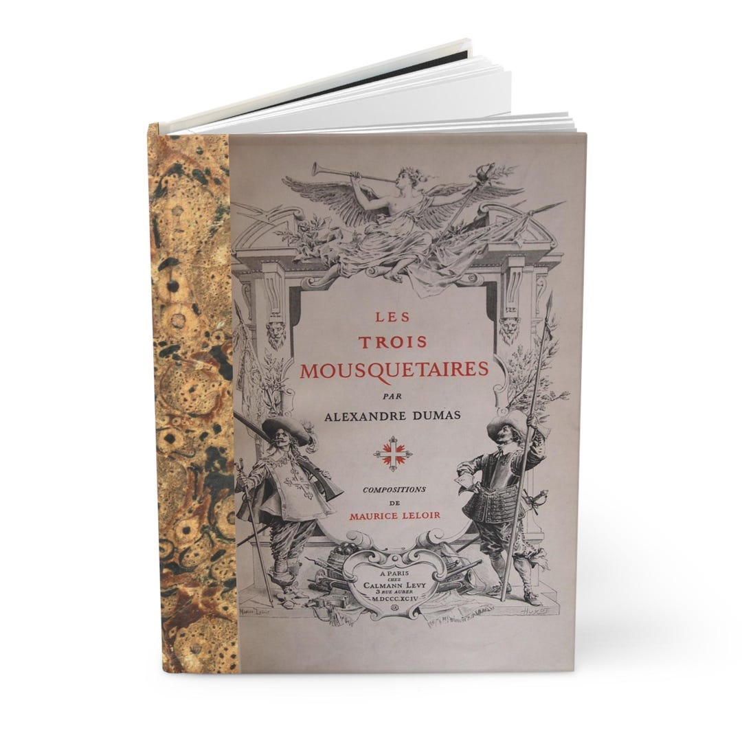 The Three Musketeers, First Edition Reproduction LARGER Journal - LINED ...