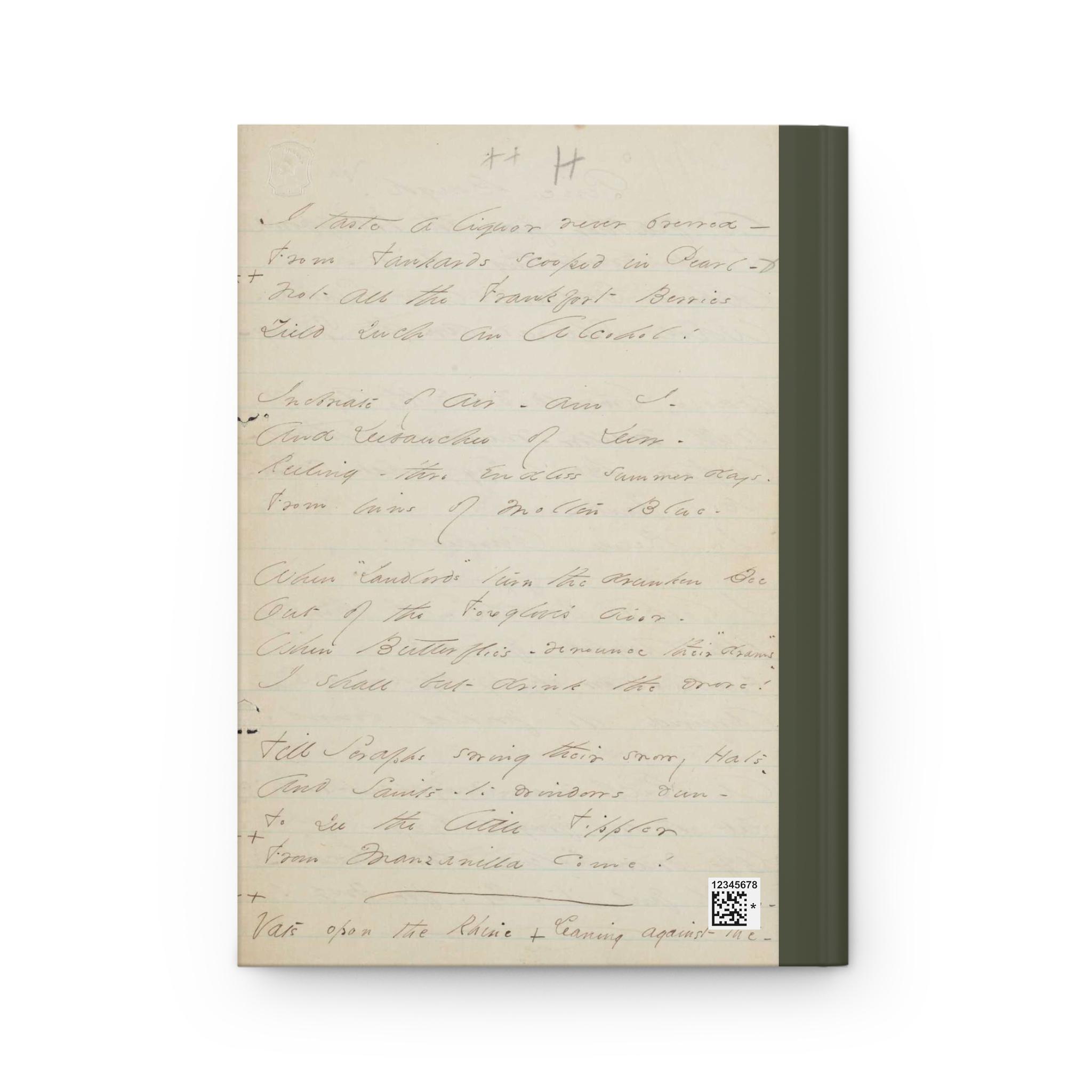 Emily Dickinson, First Edition Reproduction LARGER Journal - LINED ...
