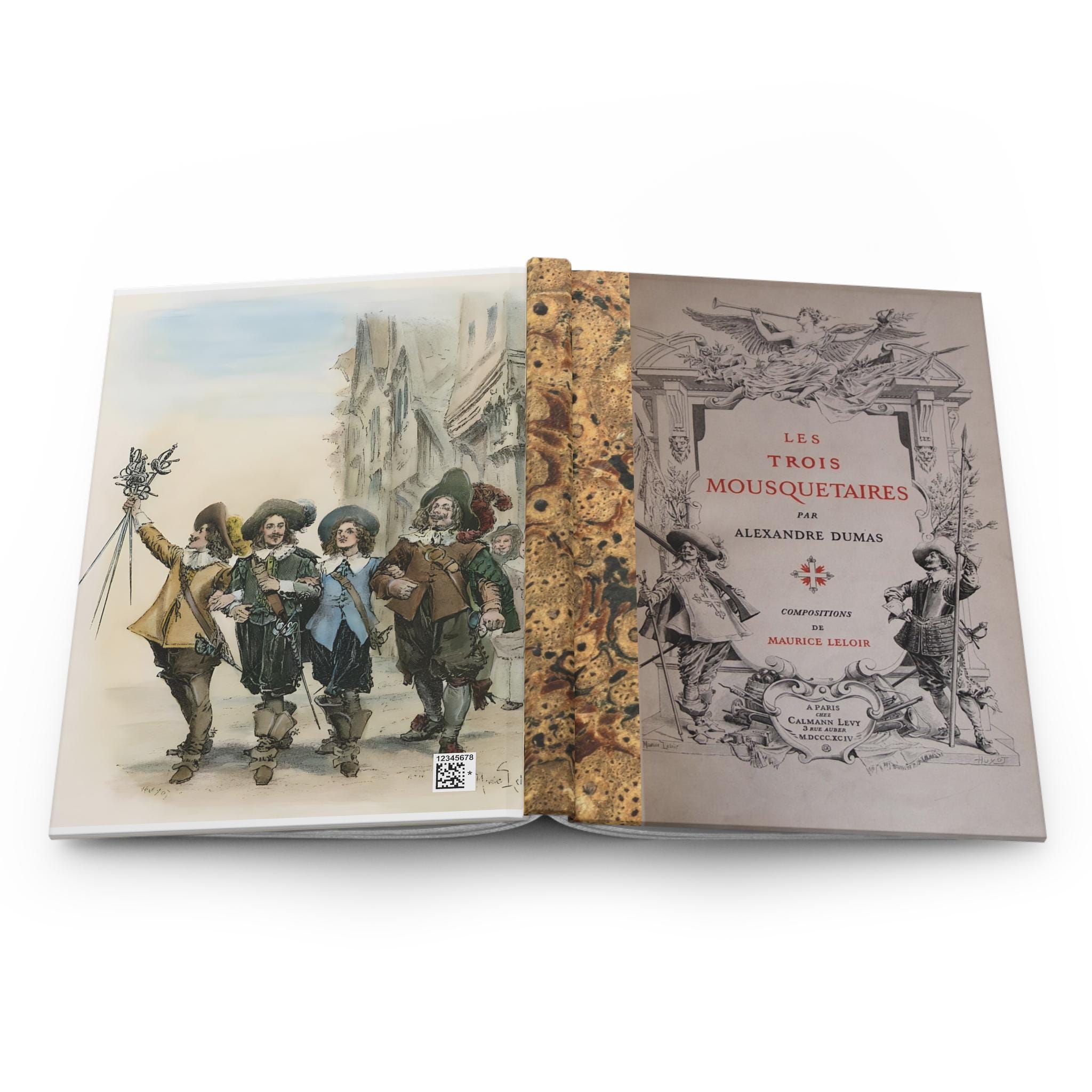 The Three Musketeers, First Edition Reproduction LARGER Journal - LINED ...