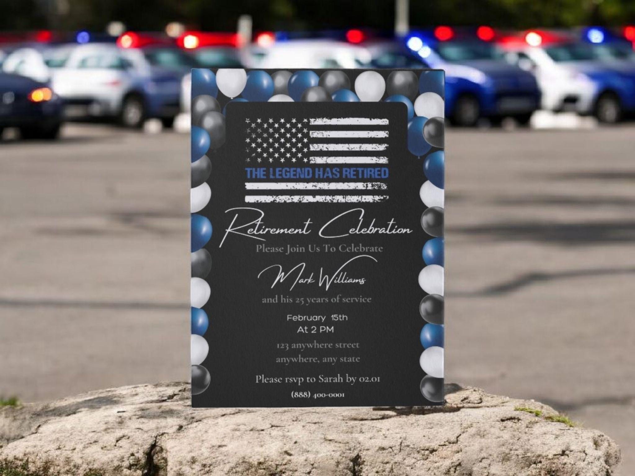 Law Enforcement Retirement Invitation- the Legend Has Retired - Etsy