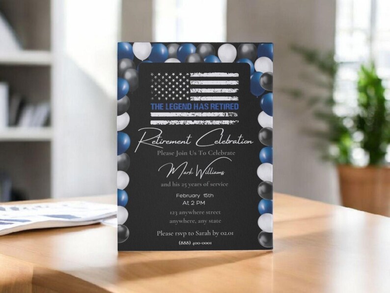 Law Enforcement Retirement Invitation- the Legend Has Retired - Etsy