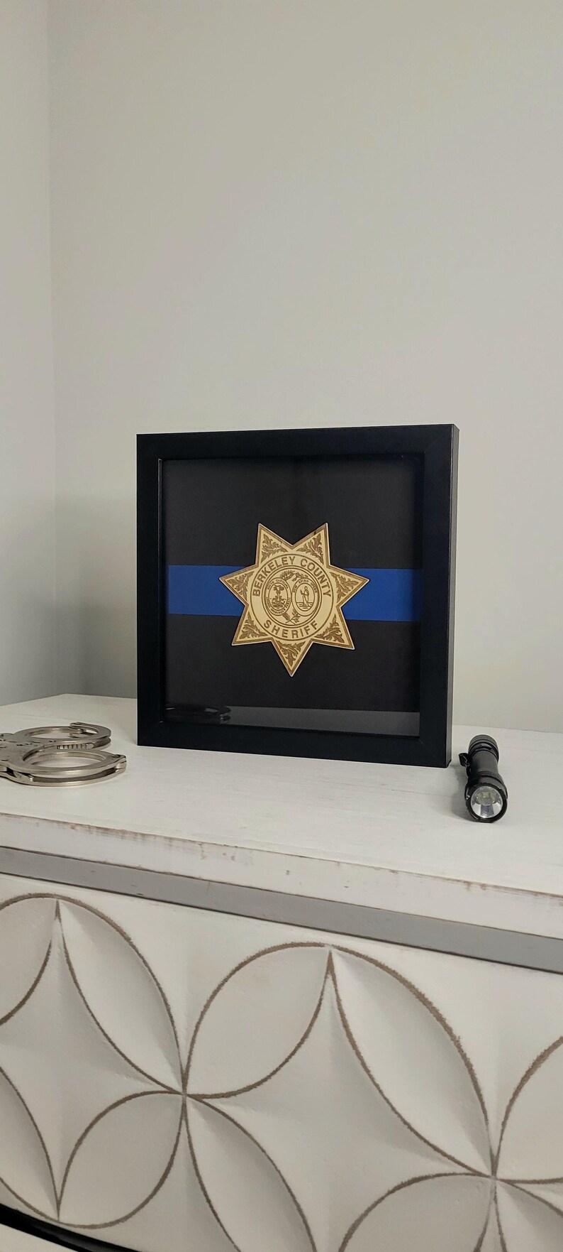 Custom First Responder Shadow Box - Personalized for Firefighters, Dispatchers, Correction or ...