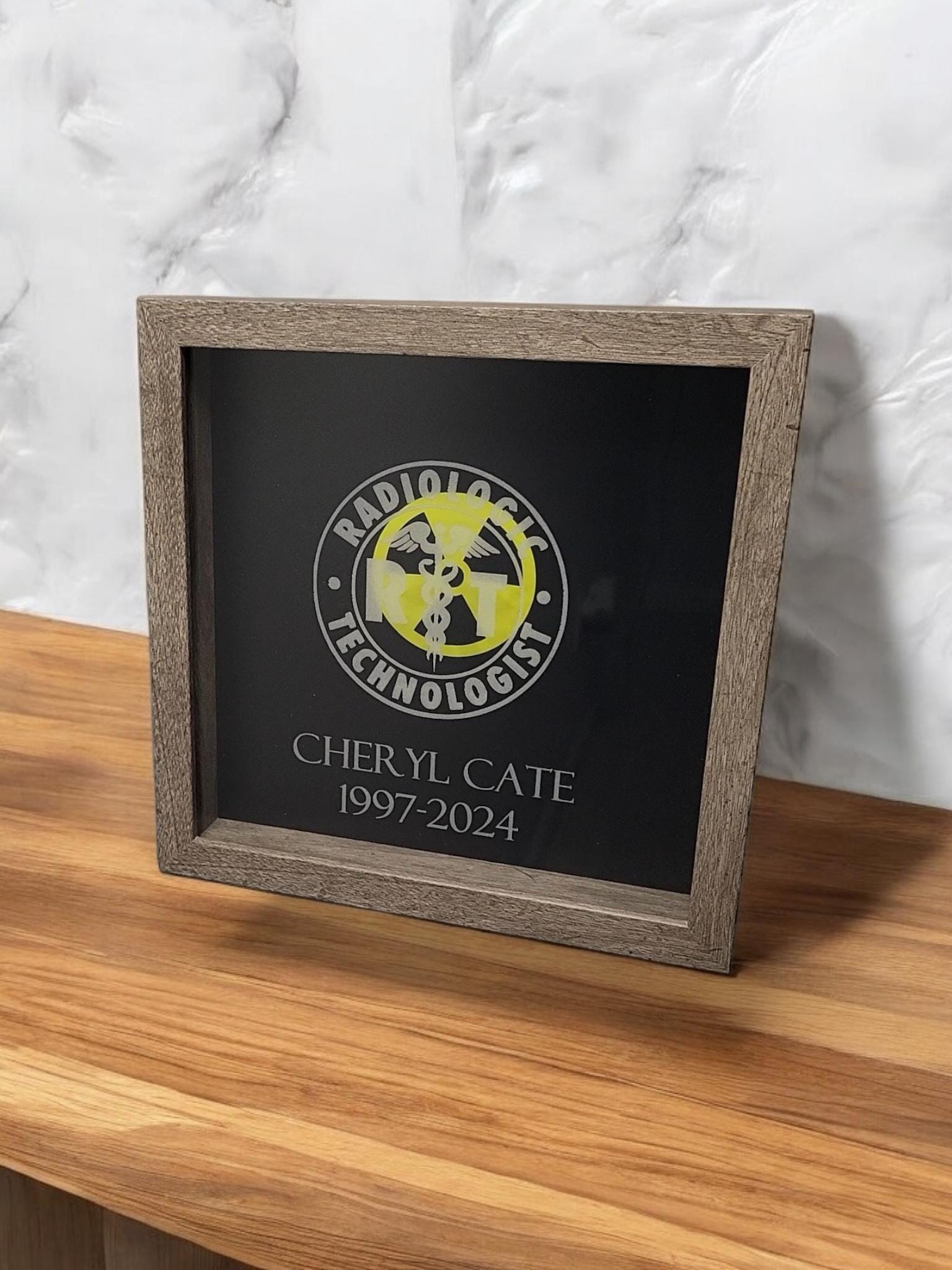Custom Engraved Radiologic Tech Shadow Box - Personalized Gift for ...