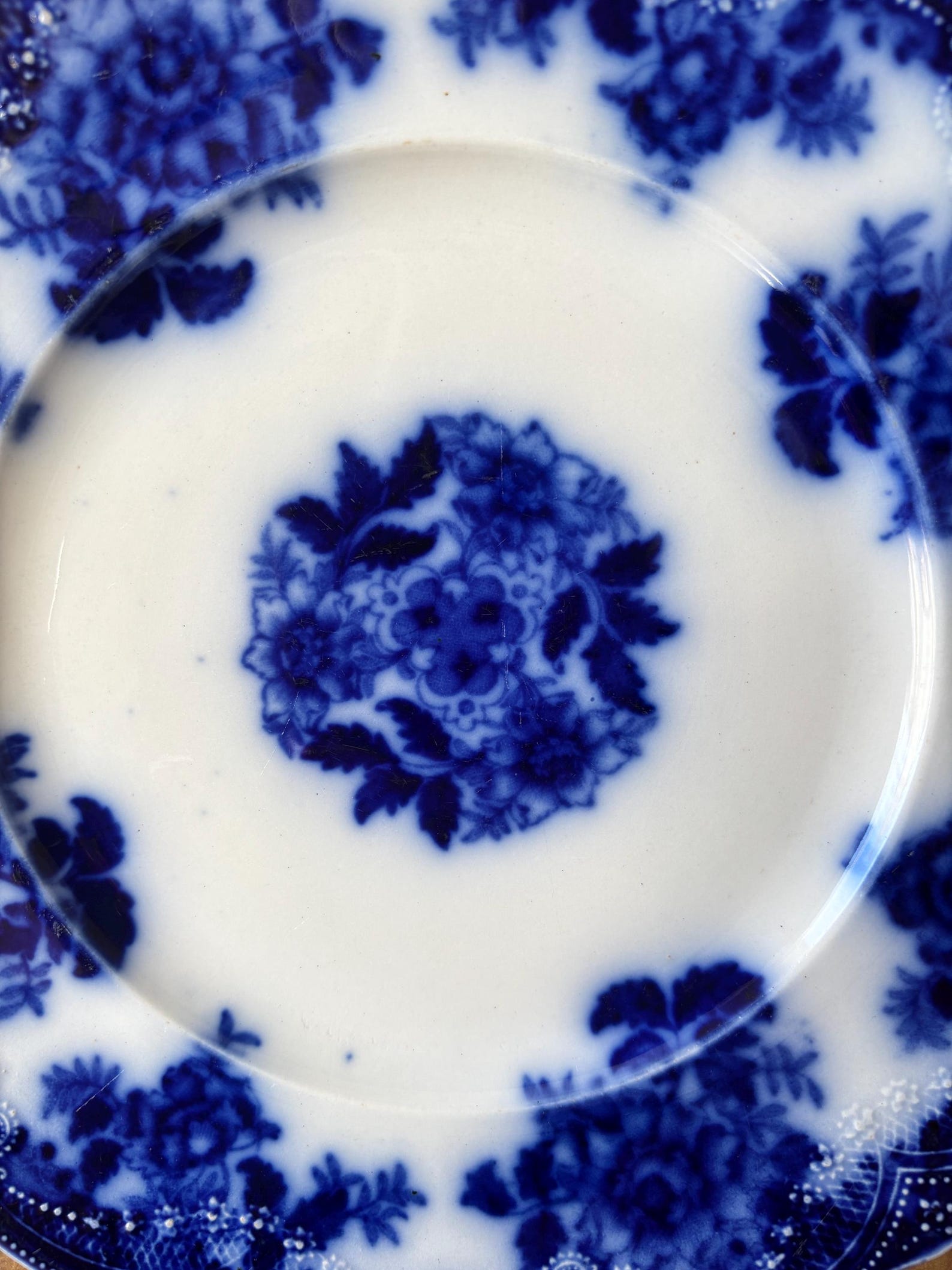 Rare C1891 Antique FWW - F W Winkle Flow Blue “waldorf” Pattern Semi ...