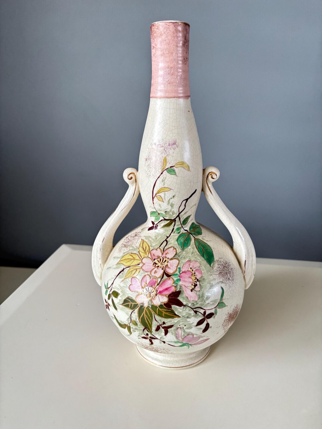 Very Rare C1880 Antique Thomas Forester Phoenix Ware, Majolica Floral ...