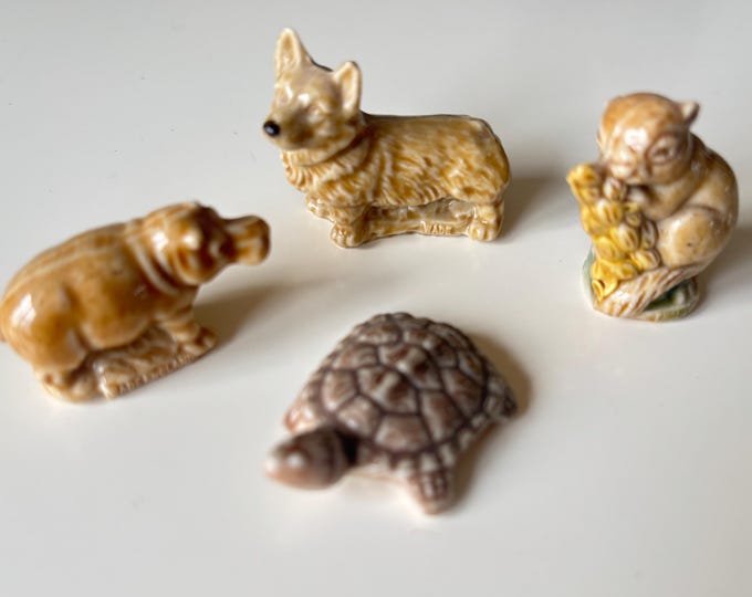 Red Rose Tea Figurines. Vintage Wade Animal Figures. Collectible Wade ...