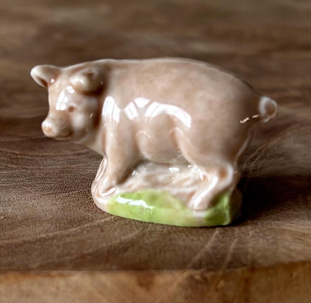 Vintage Wade England Whimsie Pig Animal Collectable Ornament English ...