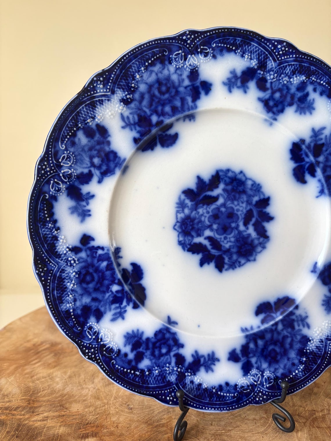 Rare C1891 Antique FWW - F W Winkle Flow Blue “waldorf” Pattern Semi ...