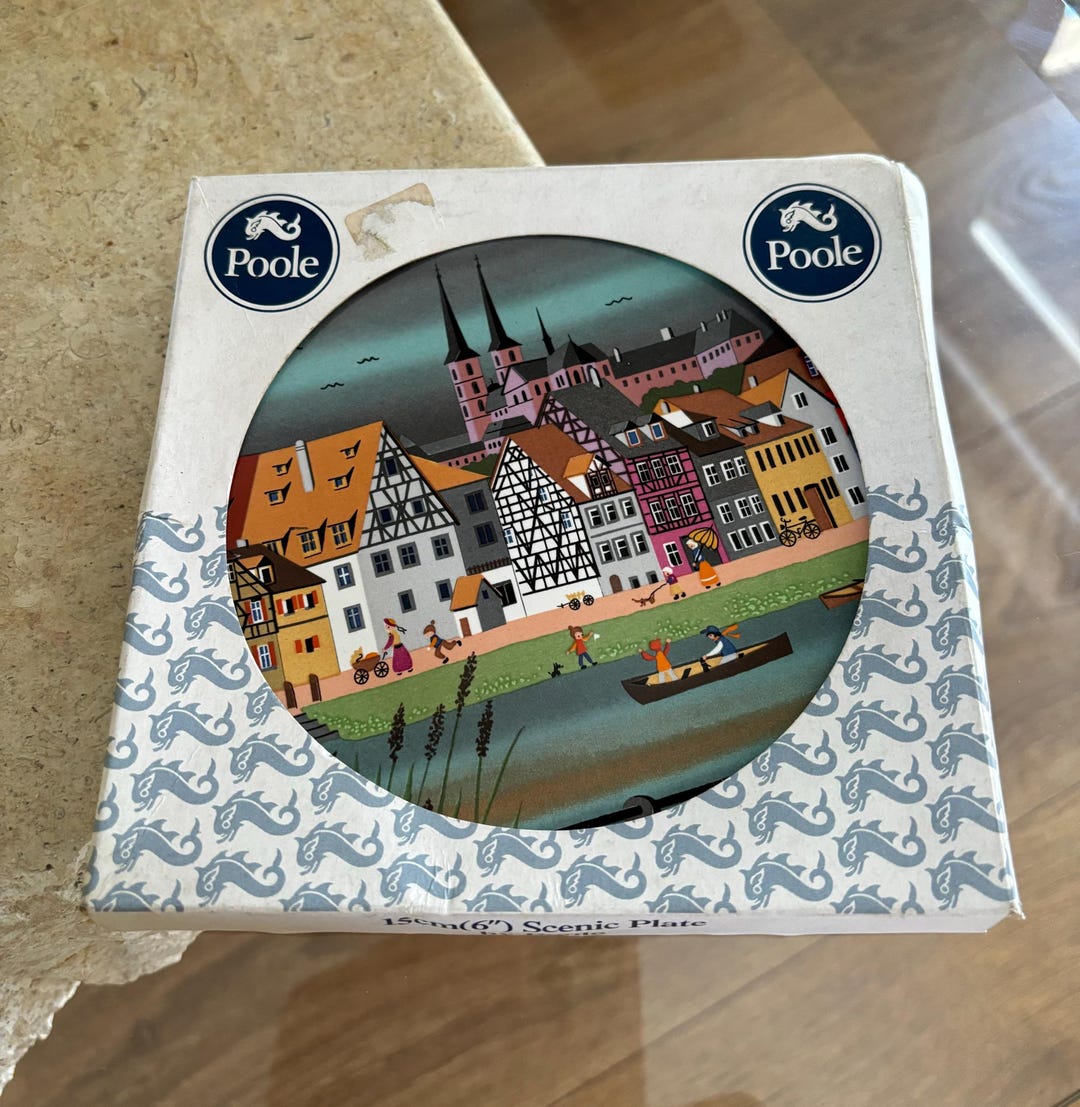 Vintage Poole Pottery Dorset England 15cm Scenic Collectors Plate, in ...