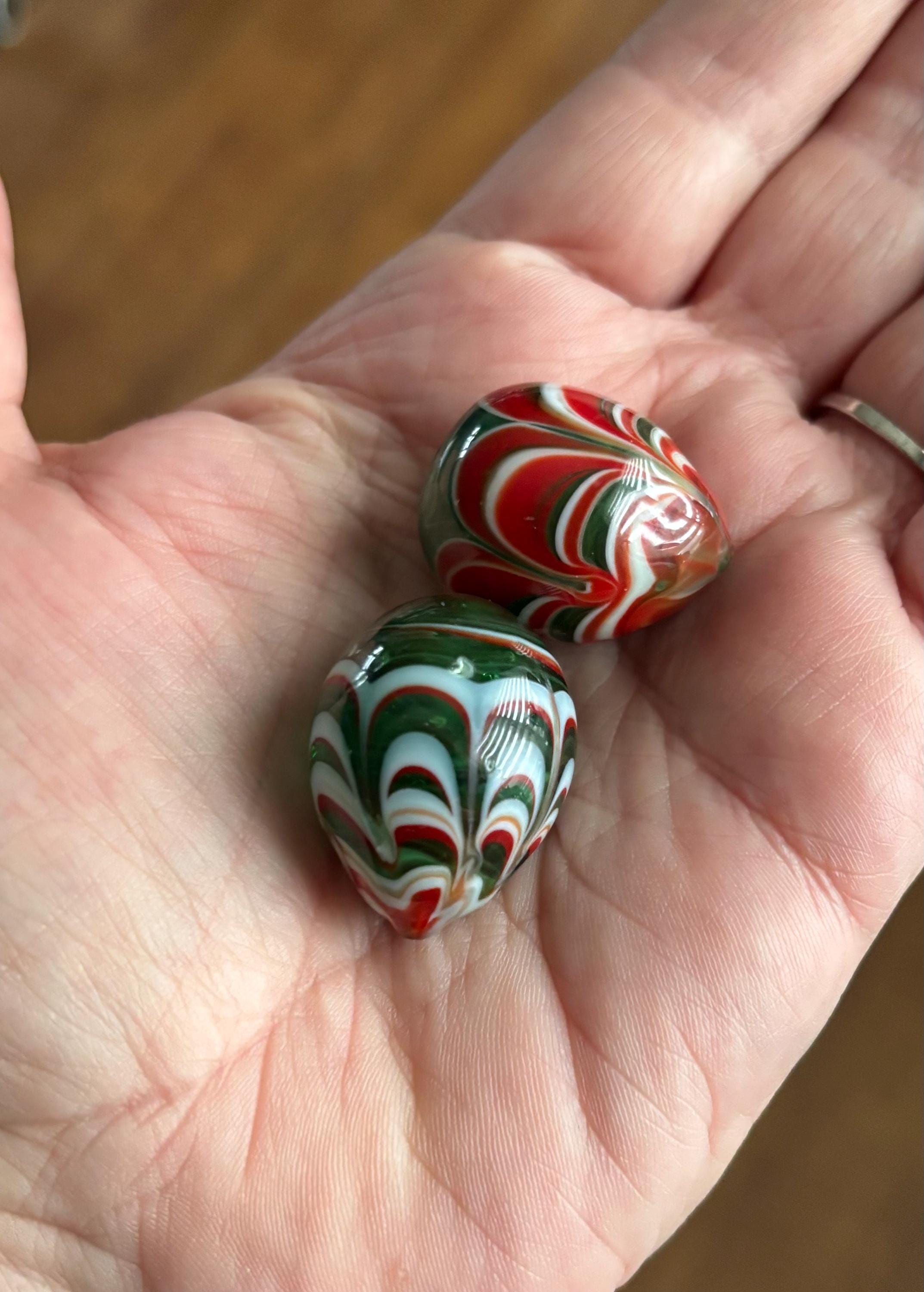 Vintage Beautiful Hand Blown Egg Oval Shaped Swirl Cloud Milk Glass ...