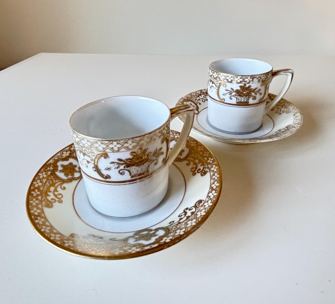 Beautiful Rare Vintage 2 Japanese Noritake Rg 44318 Basket of Flowers ...