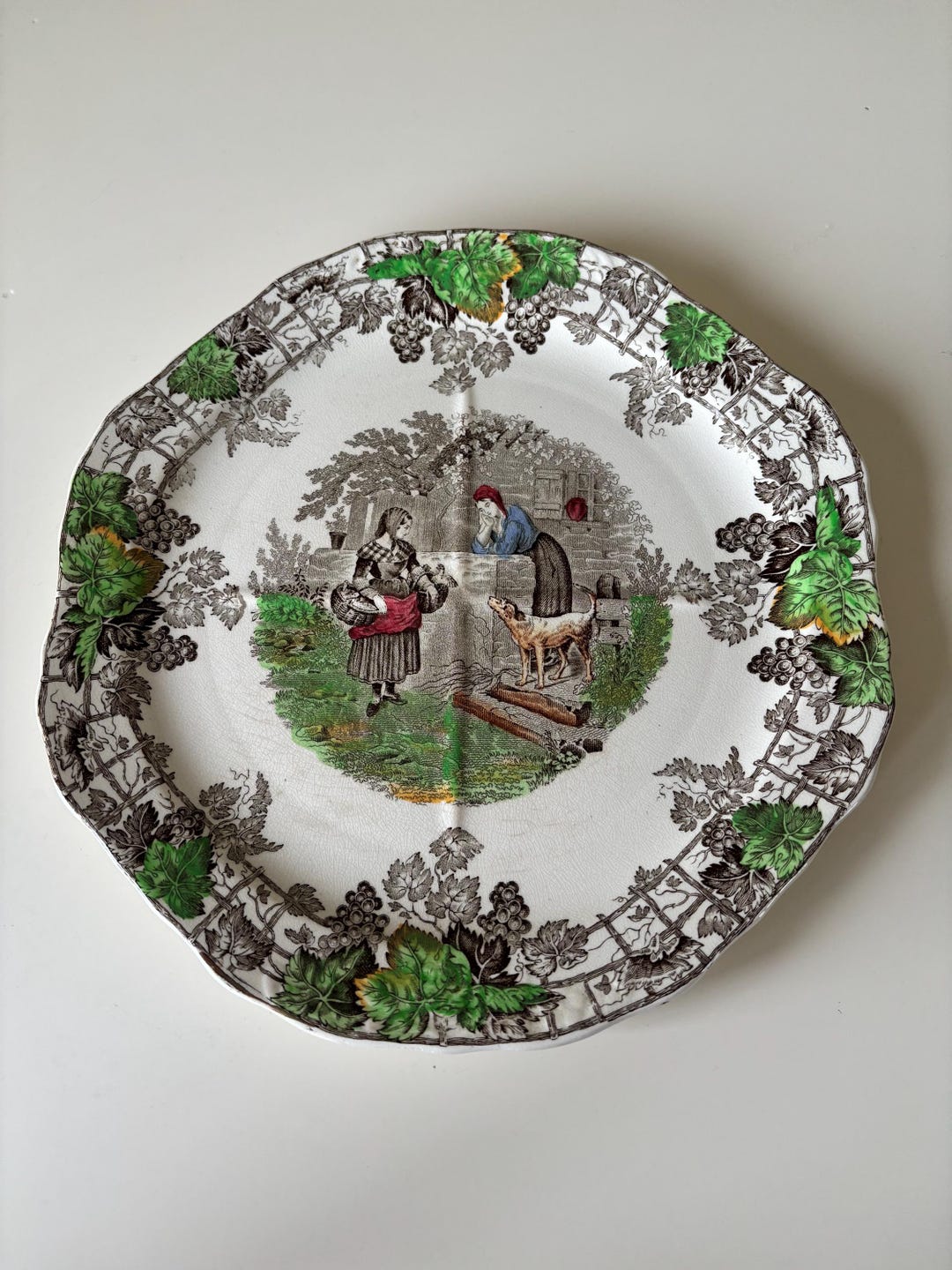 1930's Spode Byron Series No1 Sandwich Plate by Copeland, Collectors ...