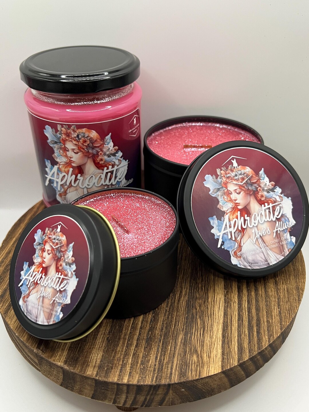 Aphrodite Loves Allure Bookish Candle Greek Mythology Wood Wick Candles ...