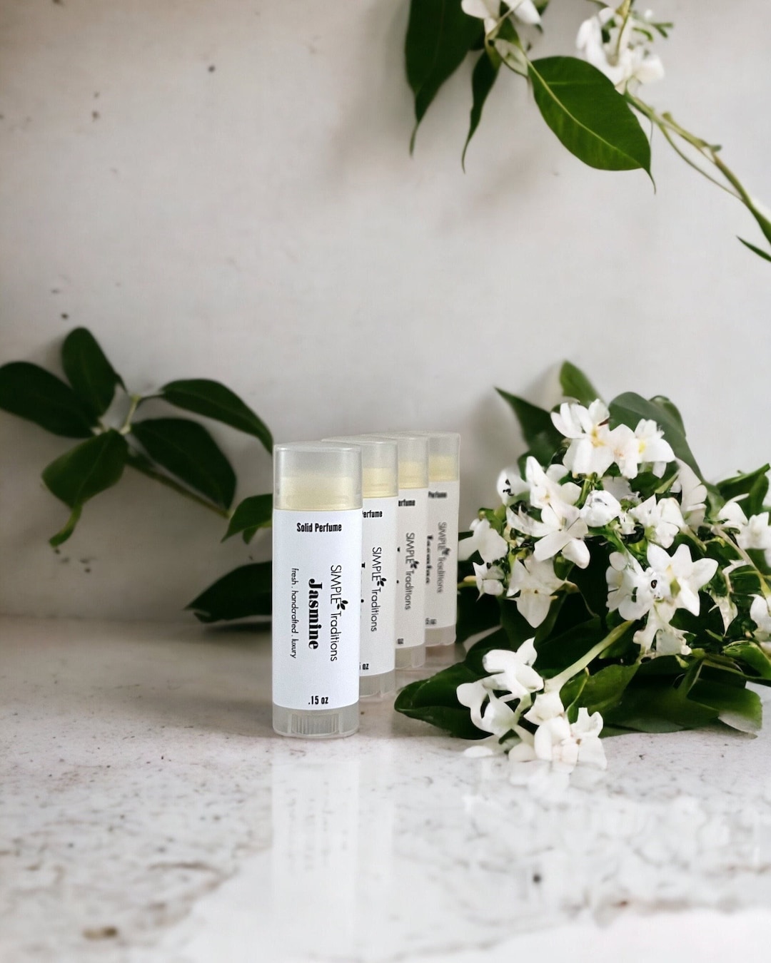 Jasmine Solid Perfume Stick: Floral Scent, Travel Safe (.15 Oz) - Etsy