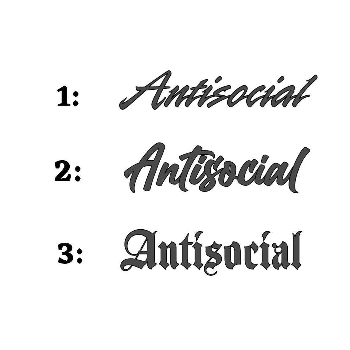 Antisocial Vinyl Decal Banner - Etsy