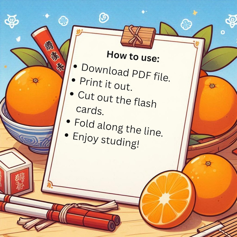 Japanese Flashcards: N5 Survival Vocabulary for Beginners (PDF Download ...