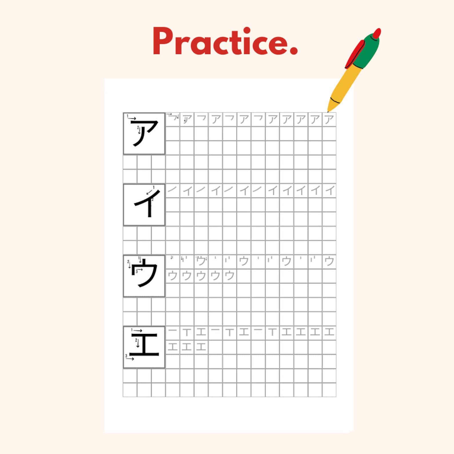 Learn Japanese Katakana How to Write Your Name in Japanese Alphabet ...
