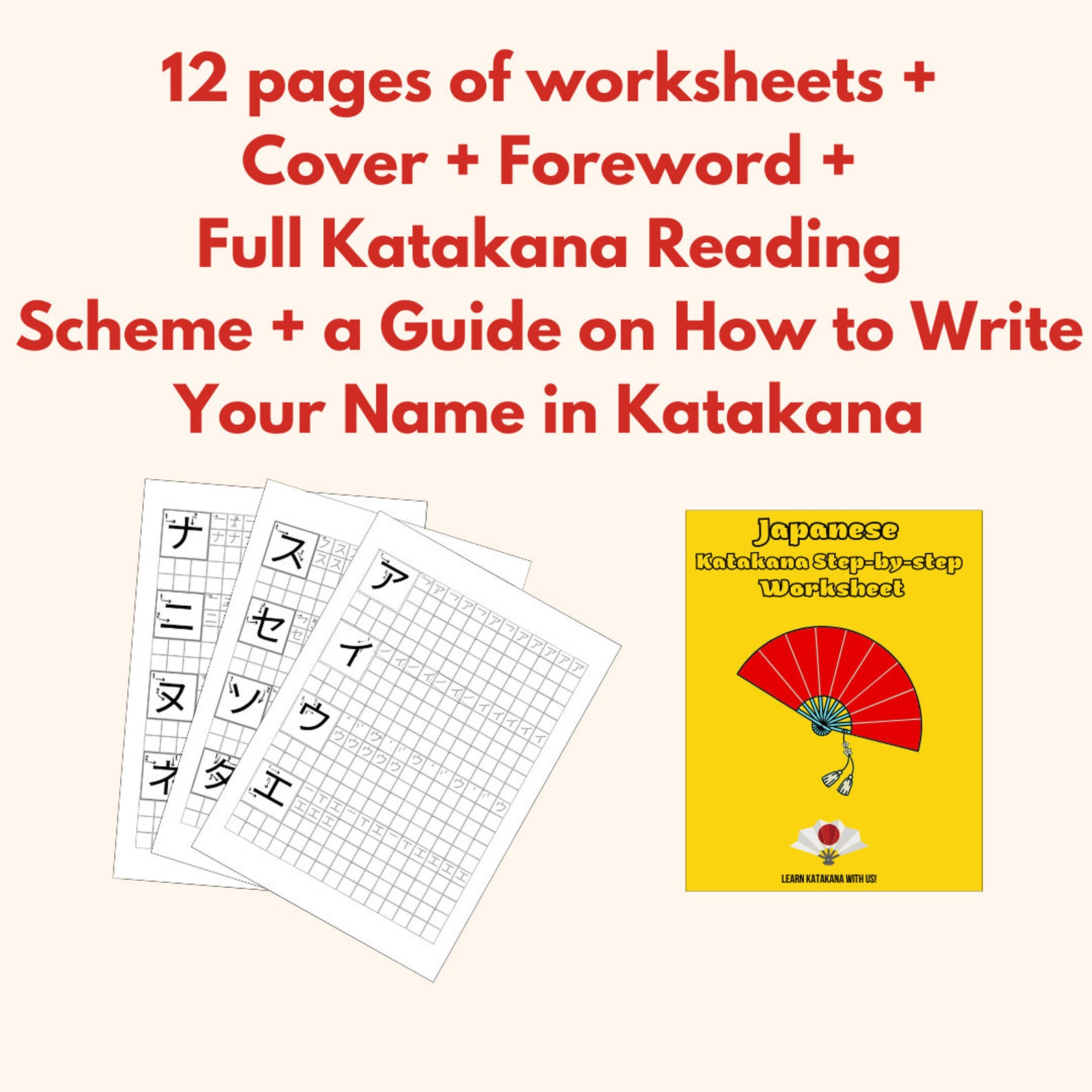 Learn Japanese Katakana How to Write Your Name in Japanese Alphabet ...