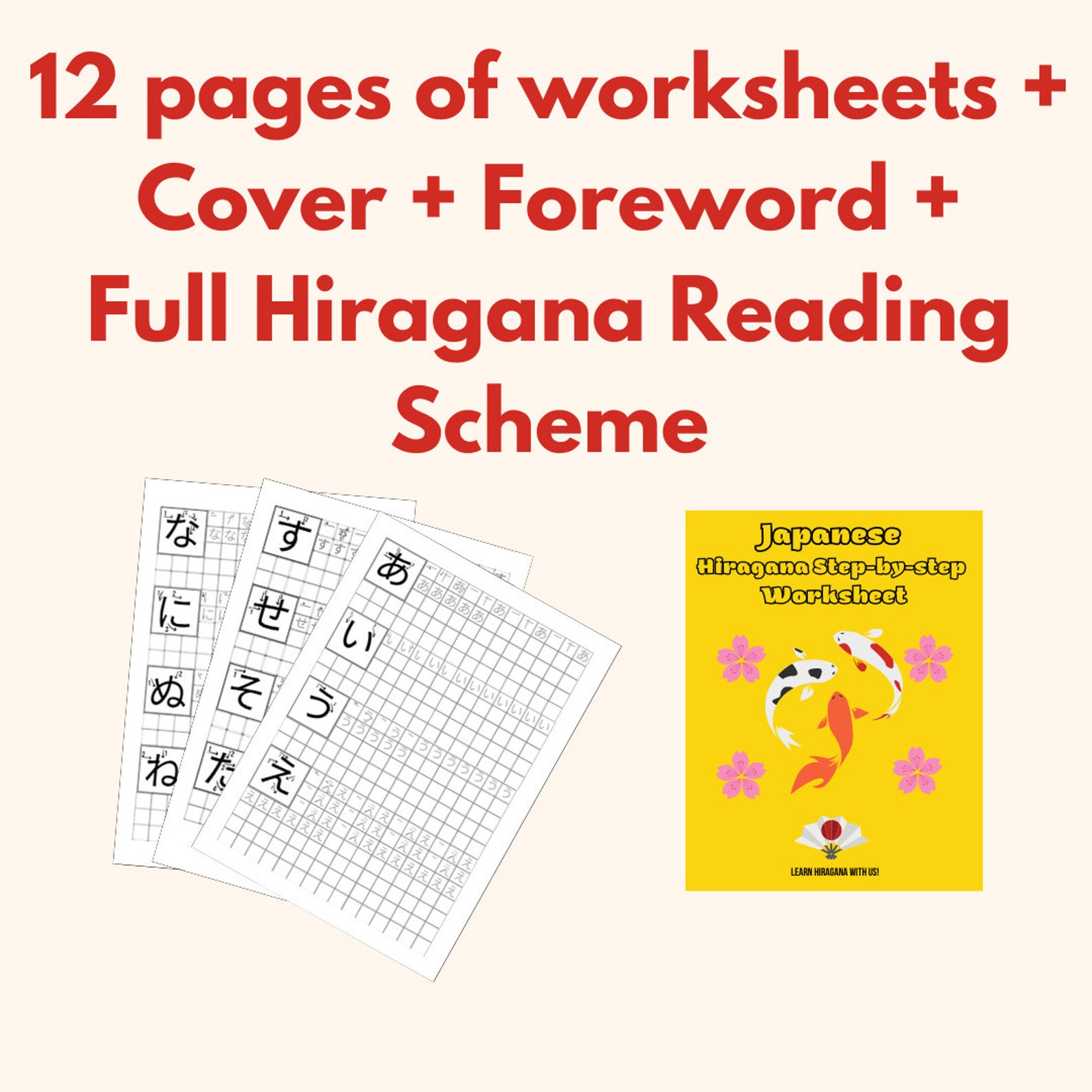 Learn Japanese Hiragana Practice Worksheets Japanese Alphabet Japanese ...