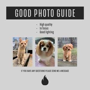 CUSTOM Dog Sketch From Photo - Animal Memorial Gift - Personalized Pet ...