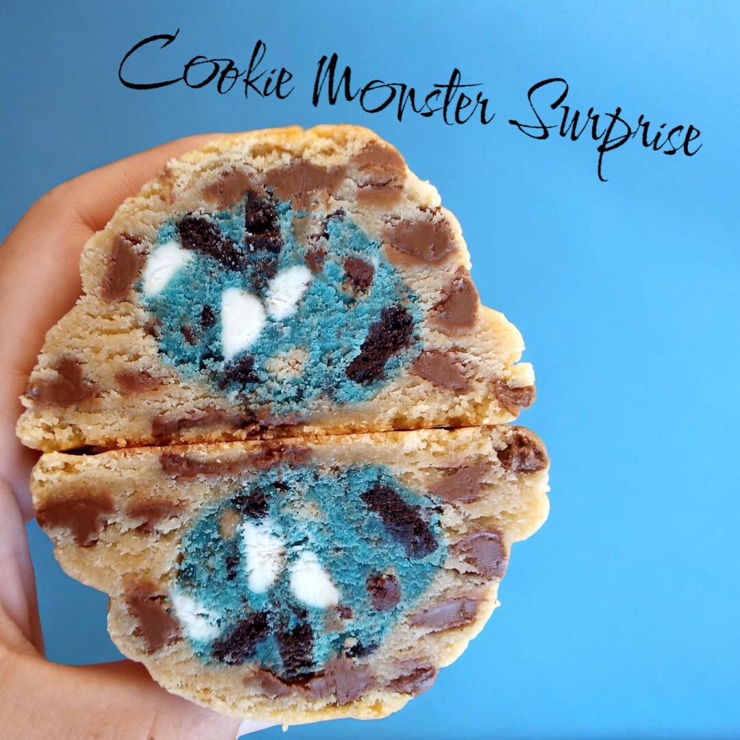 Chocolate Chip Cookie Monster Surprise Cookie Recipe - Etsy