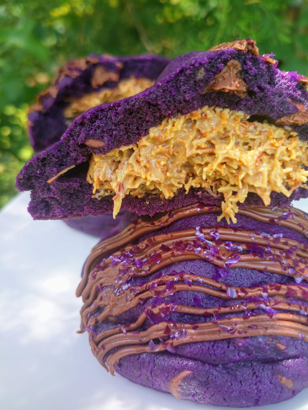 Ube Milk Chocolate Chip Dubai Cookie Recipe | Viral Dubai Bakery-style ...
