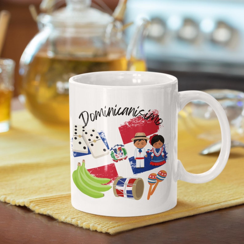 Dominican Coffee Mug, Dominican Republic Culture, Flag, Tambora ...