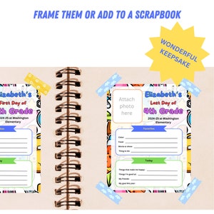 Editable Back-to-school First Last Day of Grade School Interview ...