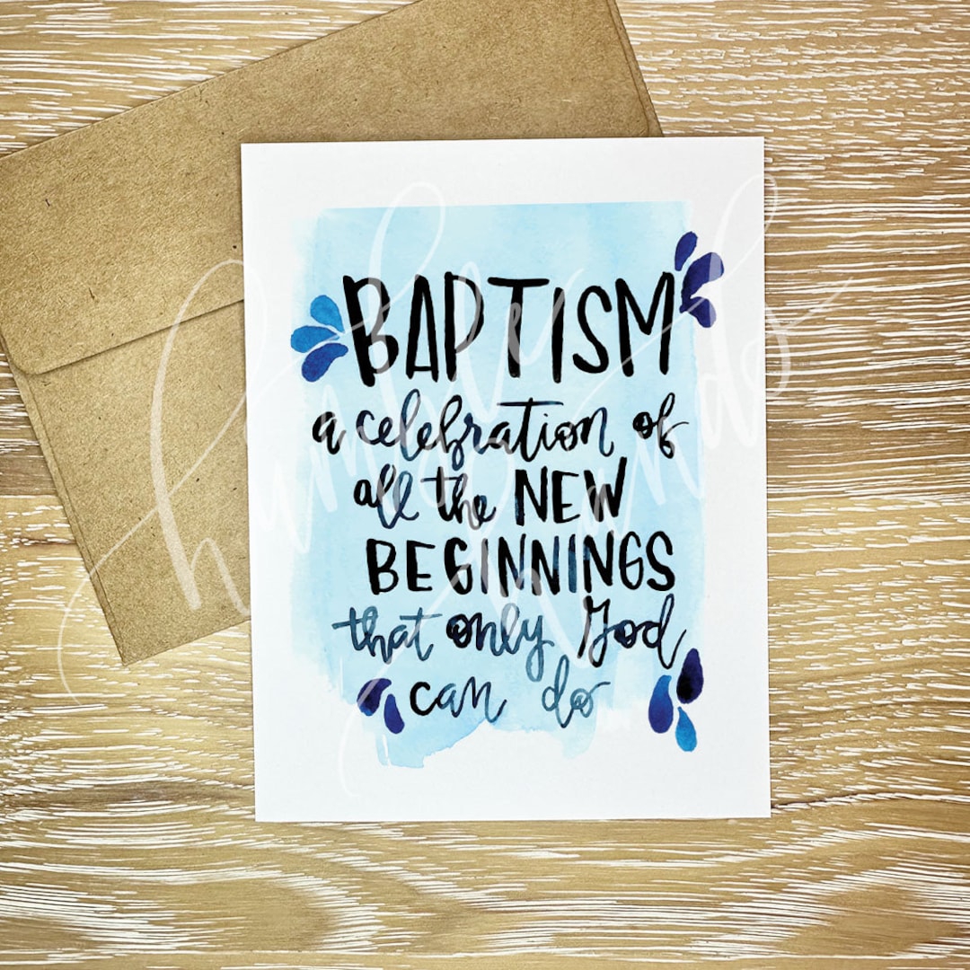 Baptism Card - Etsy